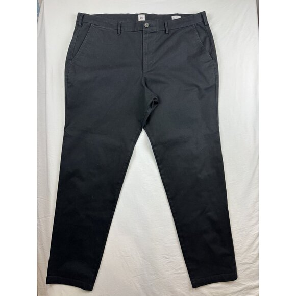 GAP | Pants | Gap Khaki Pants Mens 42x34 Black Slim Fit Casual Chino ...